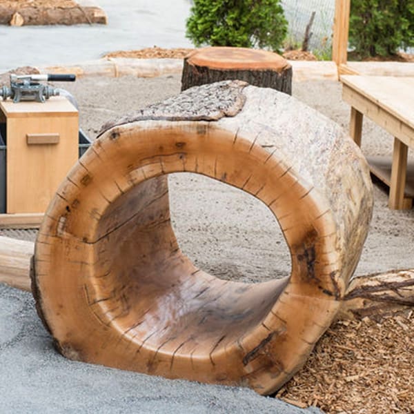 Hollow Log Tunnel for Playgrounds | Order Now – OutdoorBlackboards.ca